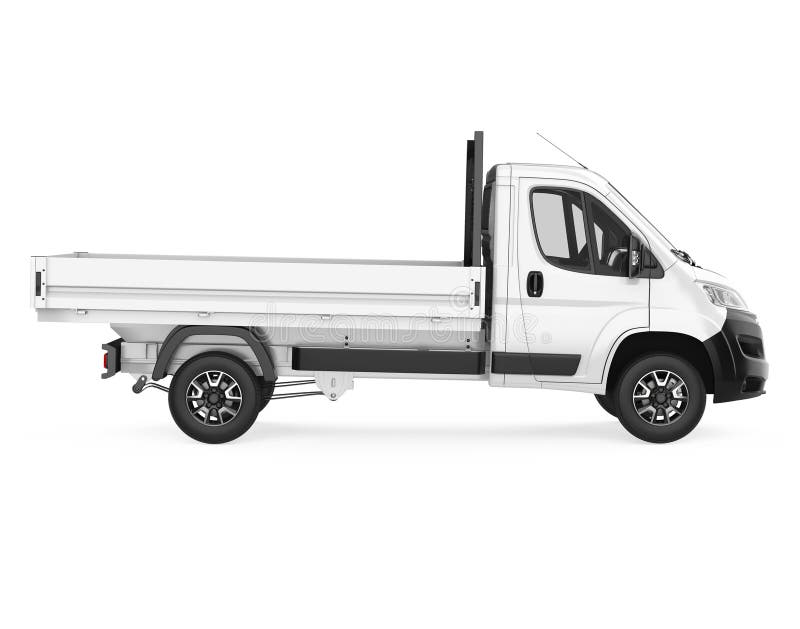 Flatbed Truck Isolated stock illustration. Illustration of ...