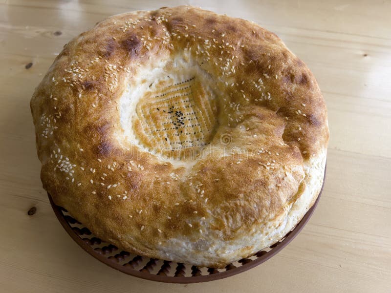 This Flatbread is Called Chap-chak Bread in Uzbekistan Stock Image ...