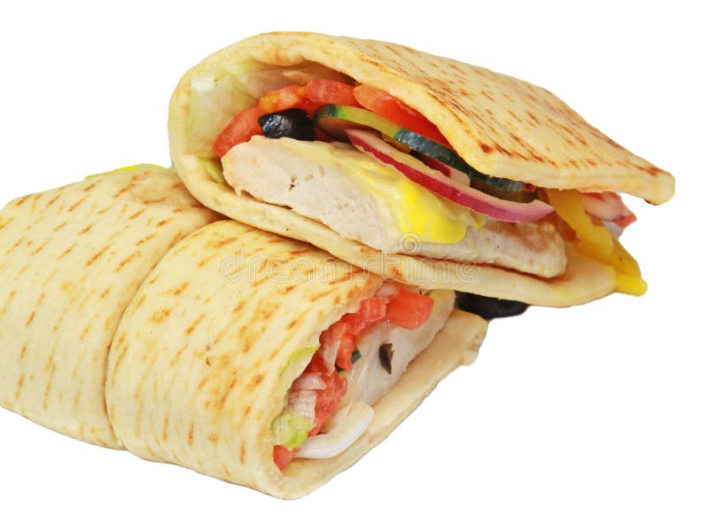 Flatbread Sandwich stock photo. Image of bread, olives - 16375772