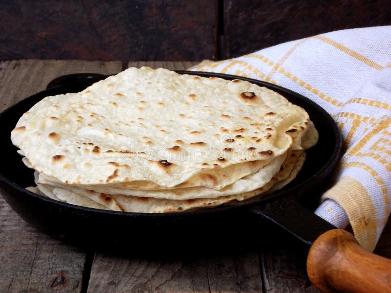 Flatbread stock image. Image of flat, baked, fresh, plate - 66446087