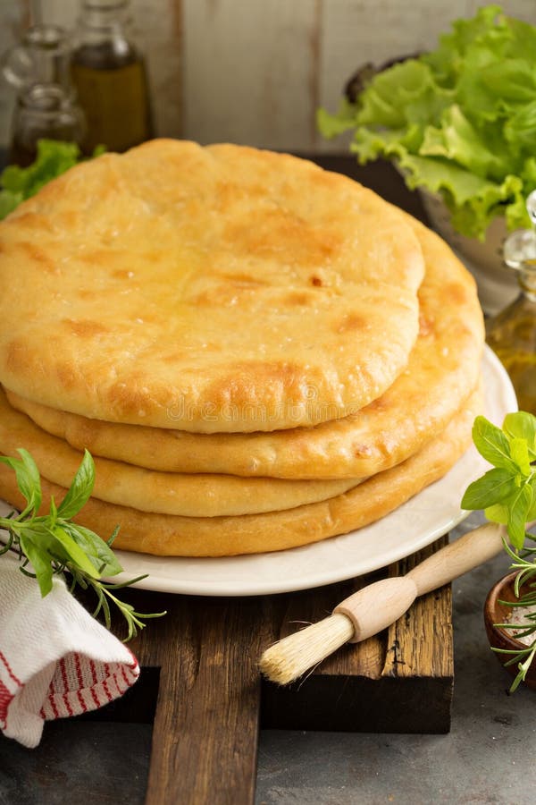 Flatbreads with Cheese Filling Stock Image - Image of kitchen, filling ...