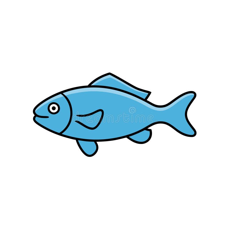 Flathead Catfish Fish Angry Icon Vector Stock Vector - Illustration of ...