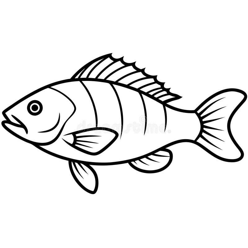 Flathead Catfish Fish Dancing Icon Vector Stock Vector - Illustration ...