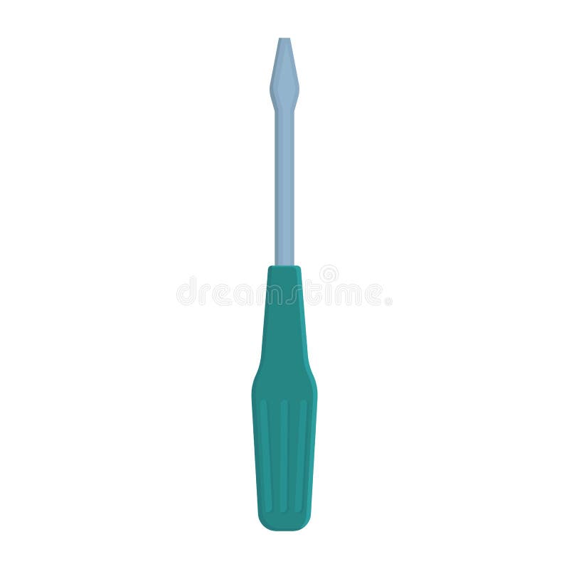 Flathead screwdriver tool stock vector. Illustration of stainless ...
