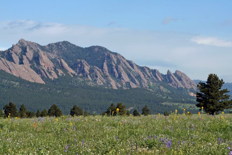 The Flatirons stock image. Image of hogback, rocky, range - 7142057