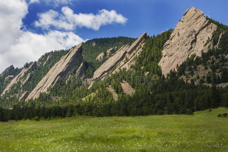 Flatirons in Boulder Colorado Stock Photo - Image of boulder ...