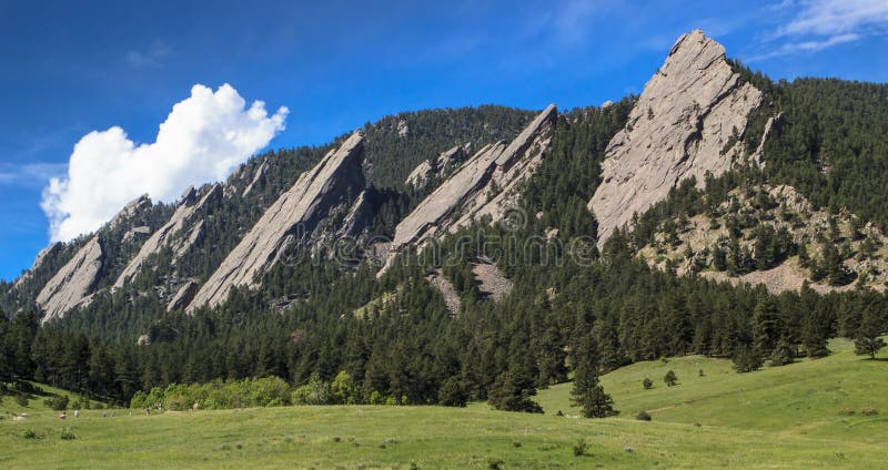 Flatirons in Boulder Colorado Stock Image - Image of scenic, colorado ...