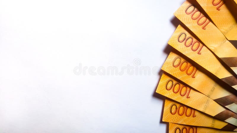 Flatlay of the Back Side of Several 1000 Kenya Banknotes Stock Image ...