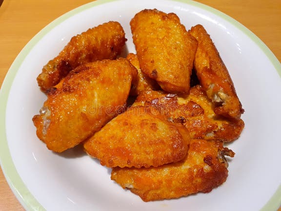 Fried chicken winglet stock image. Image of sauce, dinner - 308780329