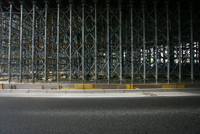 Flats Being Built with Scaffolding Surround Stock Photo - Image of ...