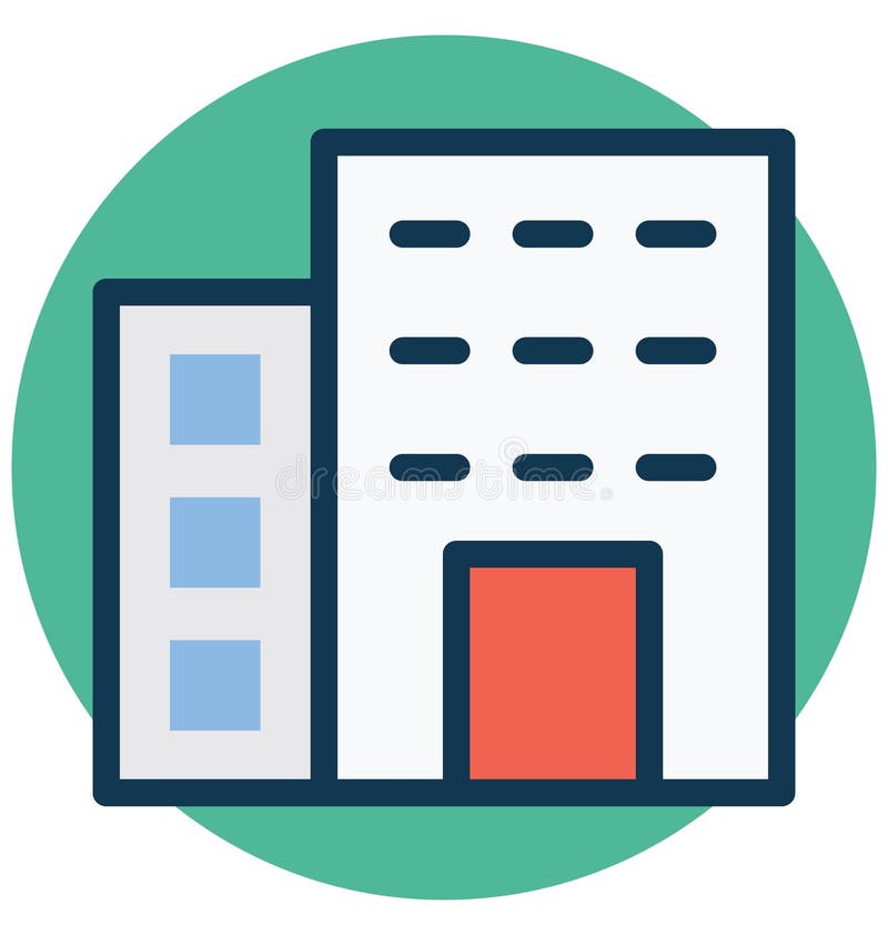 Flats, Building Isolated Vector Icon that Can Easily Modify or Edit ... Flats, Building Isolated Vector Icon that Can Easily Modify or Edit ...