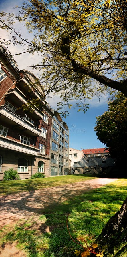 Flats and park stock photo. Image of housing, blocks, development - 5216484