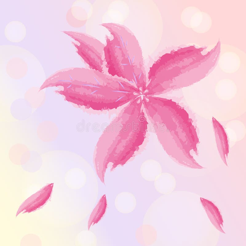 Flauer stock vector. Illustration of flowers, defocused - 29083242