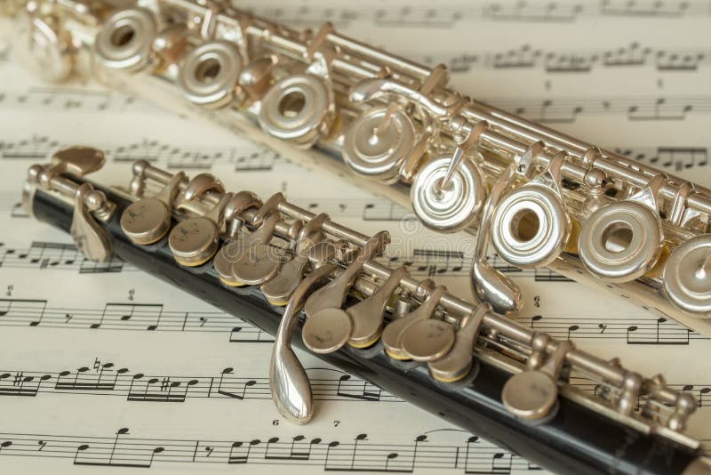 Flauta e flautim foto de stock. Imagem de detalhe, chaves - 48571634