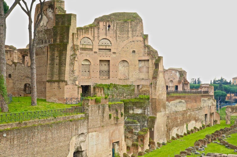 Flavian Palace ruins Rome stock photo. Image of ancient - 68936764