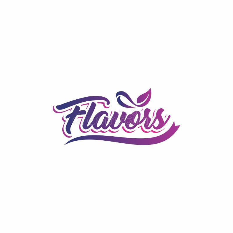 Flavors Typography Stock Illustrations – 191 Flavors Typography Stock ...
