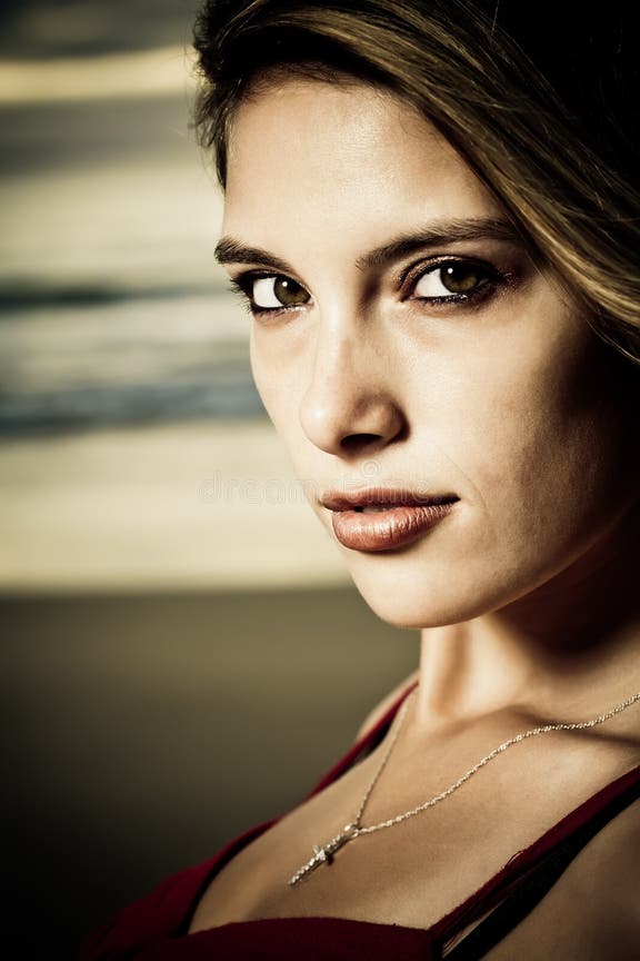 Flavourable face stock photo. Image of attractive, sand - 24770122