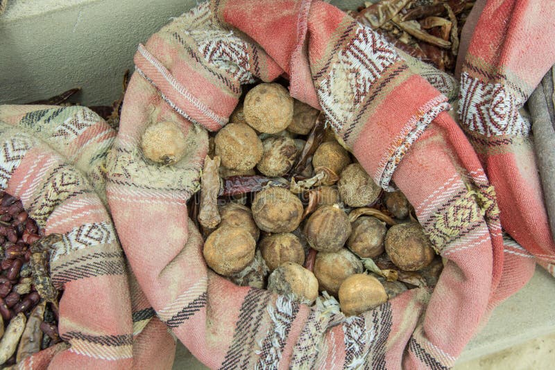 Flavourings in the Sack for Sell in the Arabic Market Stock Image ...