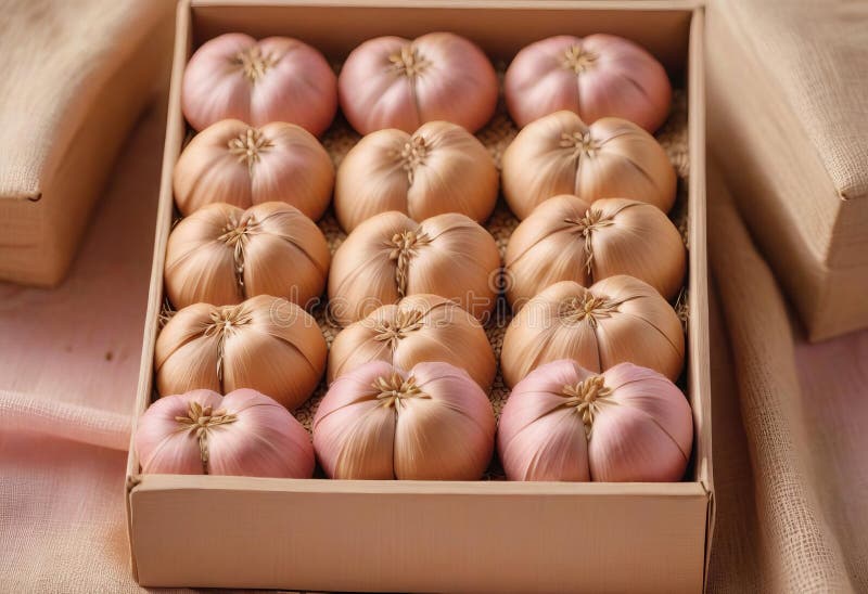 Flax Fruits, Flax Boxes with Seeds Close Up Stock Illustration ...