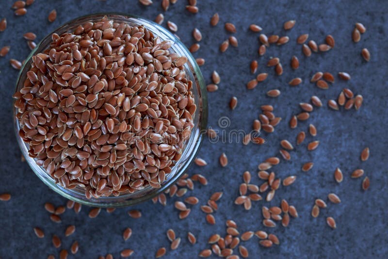 Flax Seeds on Black Background Stock Photo - Image of grain, ingredient ...