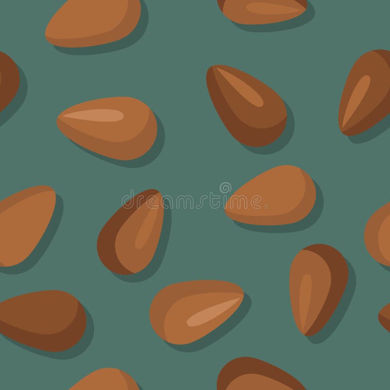 Flax Seeds Seamless Pattern Stock Vector - Illustration of nature, diet ...