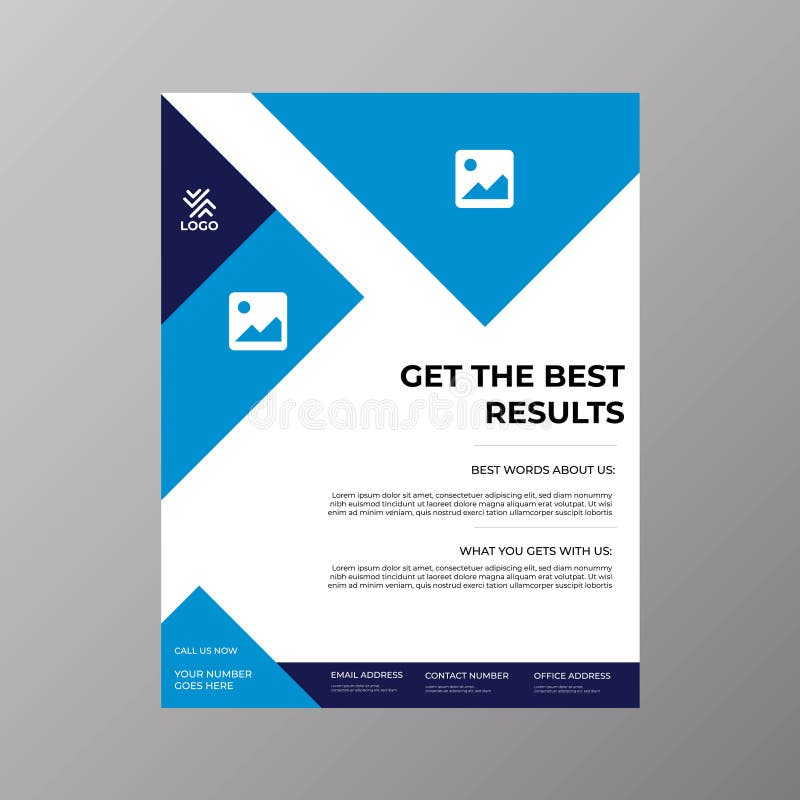 Flayer Design Vector Template EPS Format Vector Template Stock Vector ...