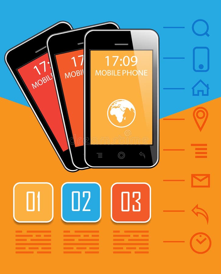 Flayers and Brochures Design Template Stock Vector - Illustration of ...