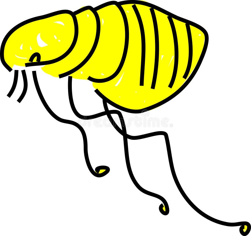 Flea Jumping stock vector. Illustration of tick, roach - 11287761