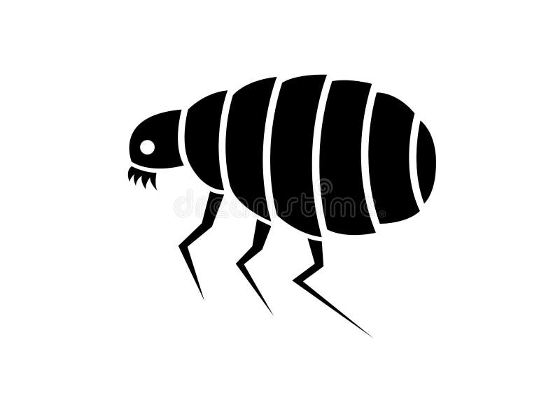 Flea Icon. Simple Style Insect Spraying Company Poster Background ...