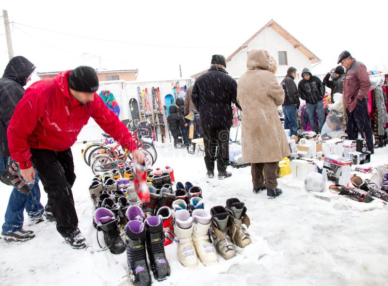 Flea market editorial stock photo. Image of color, consumerism - 18199028