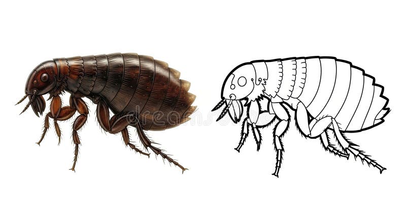 Microscopic Flea Stock Illustrations – 142 Microscopic Flea Stock ...