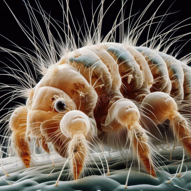 Fleas Visible Close Up 3d Render Stock Illustration - Illustration of ...