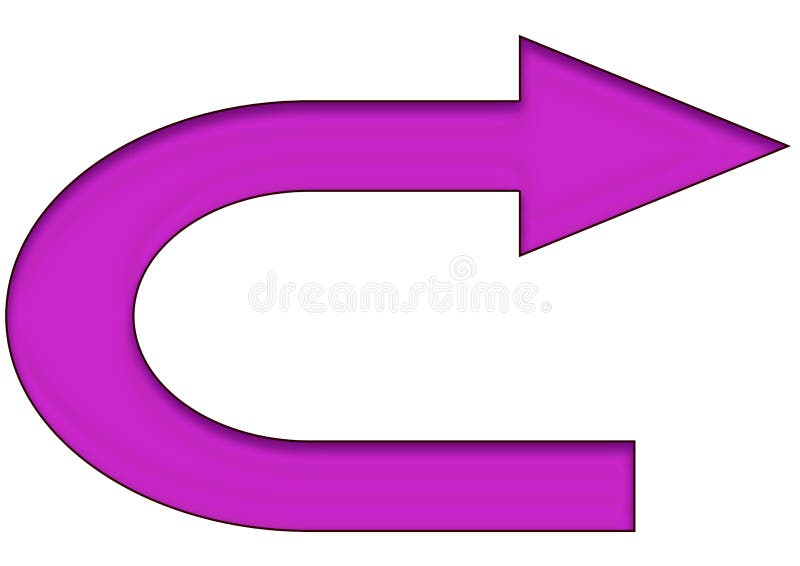 Flecha curvada stock de ilustración. Ilustración de imagen - 6253723