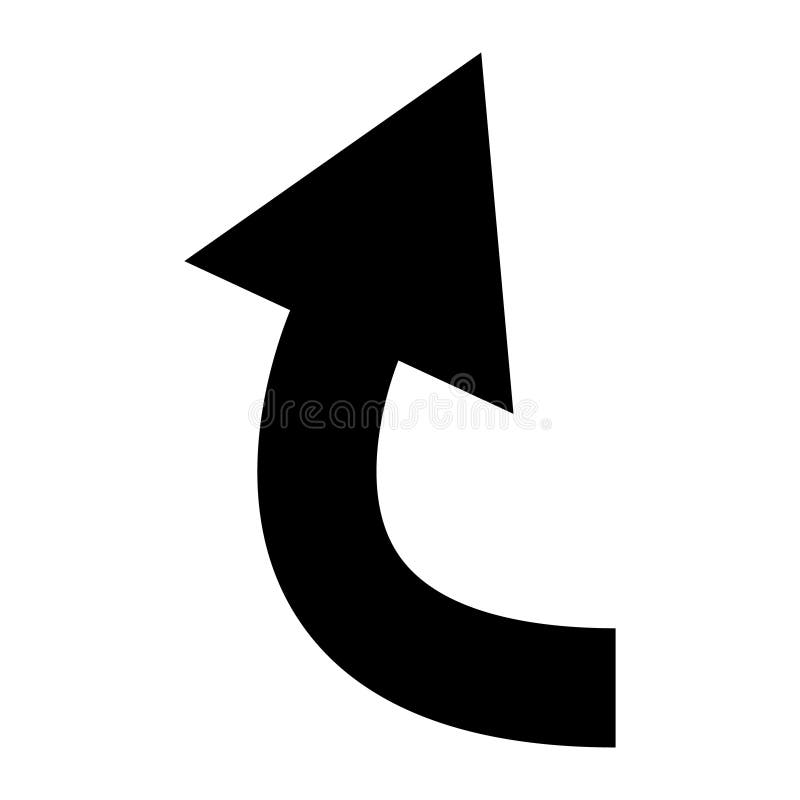 Conjunto De Flechas De Doodle Curvadas Negras Aisladas Sobre Fondo ...