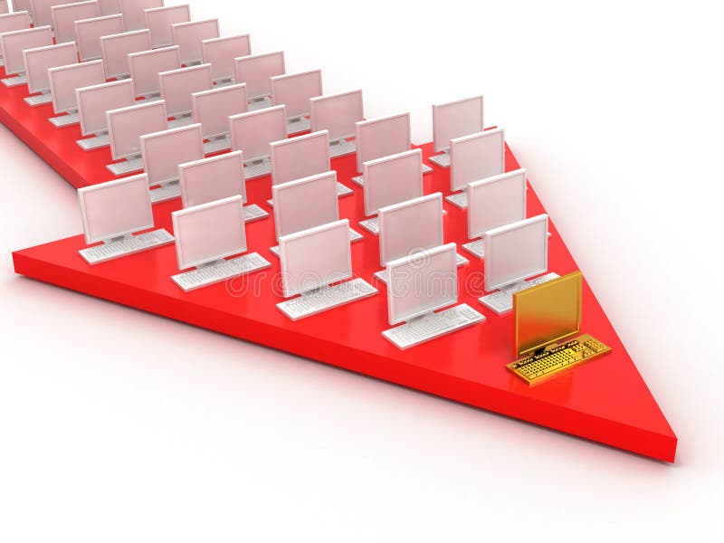 Flecha de la PC stock de ilustración. Ilustración de amplio - 15405901