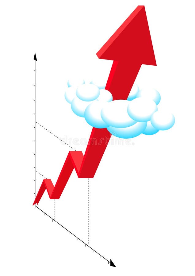 Flecha del diagrama ilustración del vector. Ilustración de adelanto ...