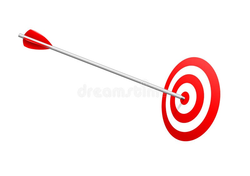 Flecha del ojo de Bullâ€™s ilustración del vector. Ilustración de ...