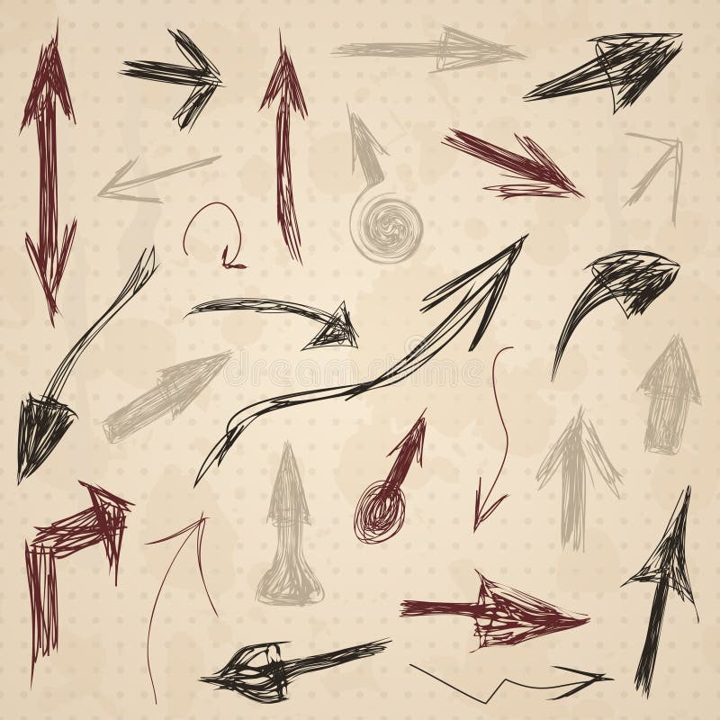 Flecha drawing2 ilustración del vector. Ilustración de elemento - 24228111