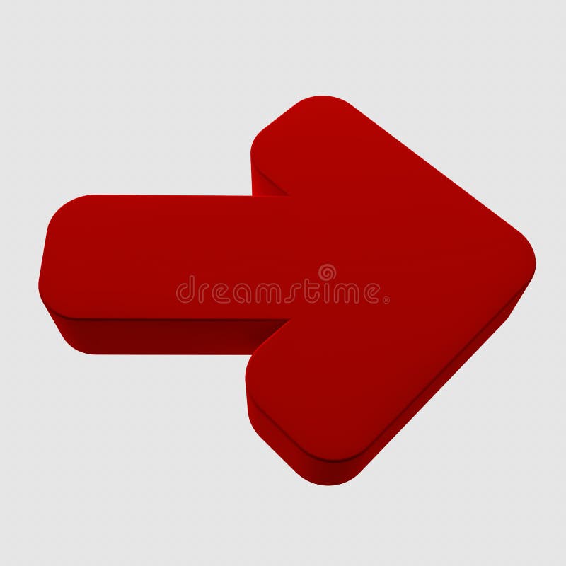 Flecha grande 3d stock de ilustración. Ilustración de derecho - 115740711