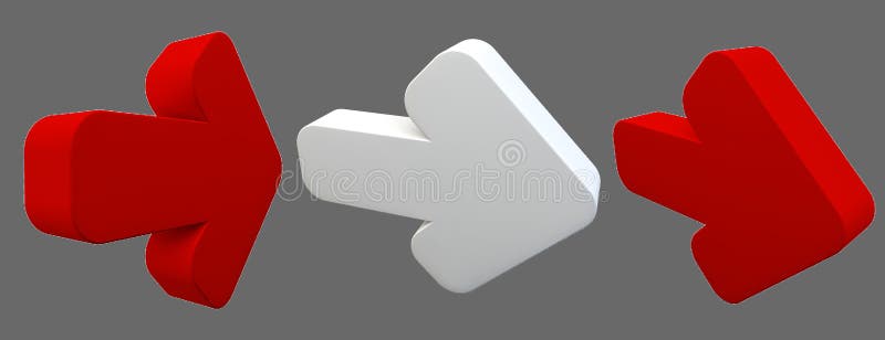 Flecha grande 3d stock de ilustración. Ilustración de diferente - 115740735