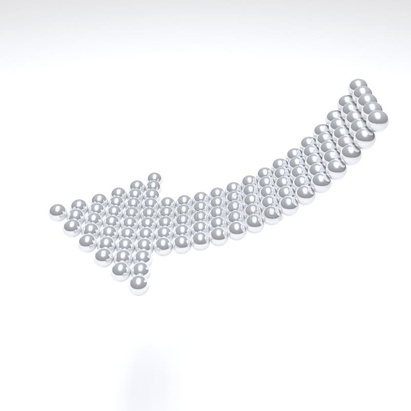 Flecha gris stock de ilustración. Ilustración de desarrollo - 6418091