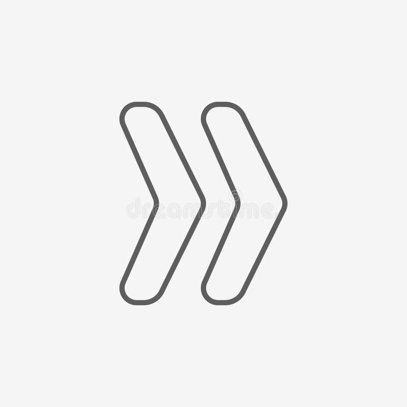 Flecha moderna plana ilustración del vector. Ilustración de ...