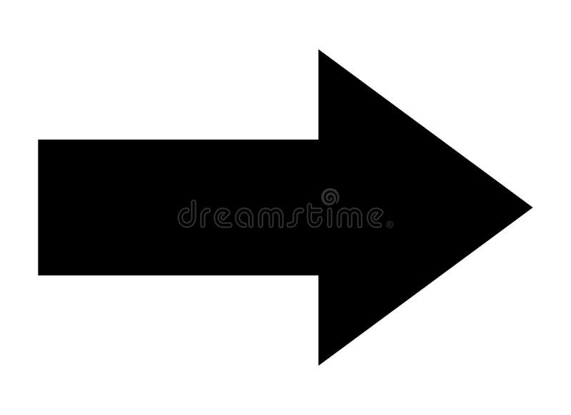 Flecha negra ilustración del vector. Ilustración de flecha - 303637911