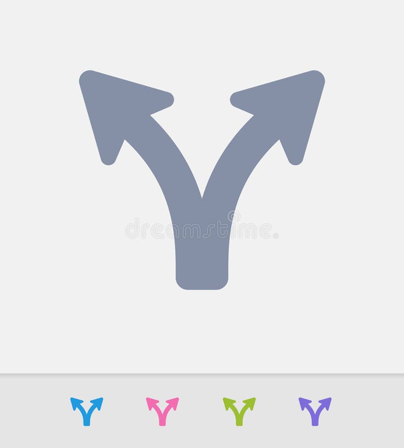 Flecha Partida - Iconos Del Granito Ilustración del Vector ...