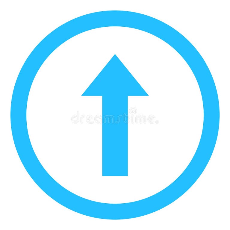 Flecha Redondeada Vector Encima Del Ejemplo Del Icono Ilustración del ...