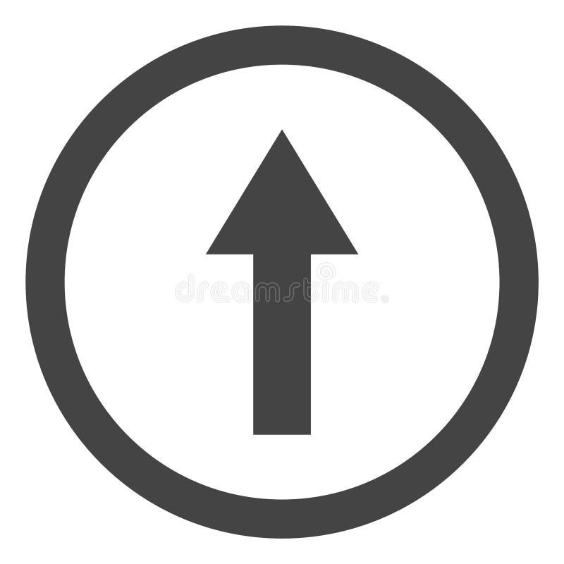 Flecha Redondeada Vector Encima Del Ejemplo Del Icono Ilustración del ...