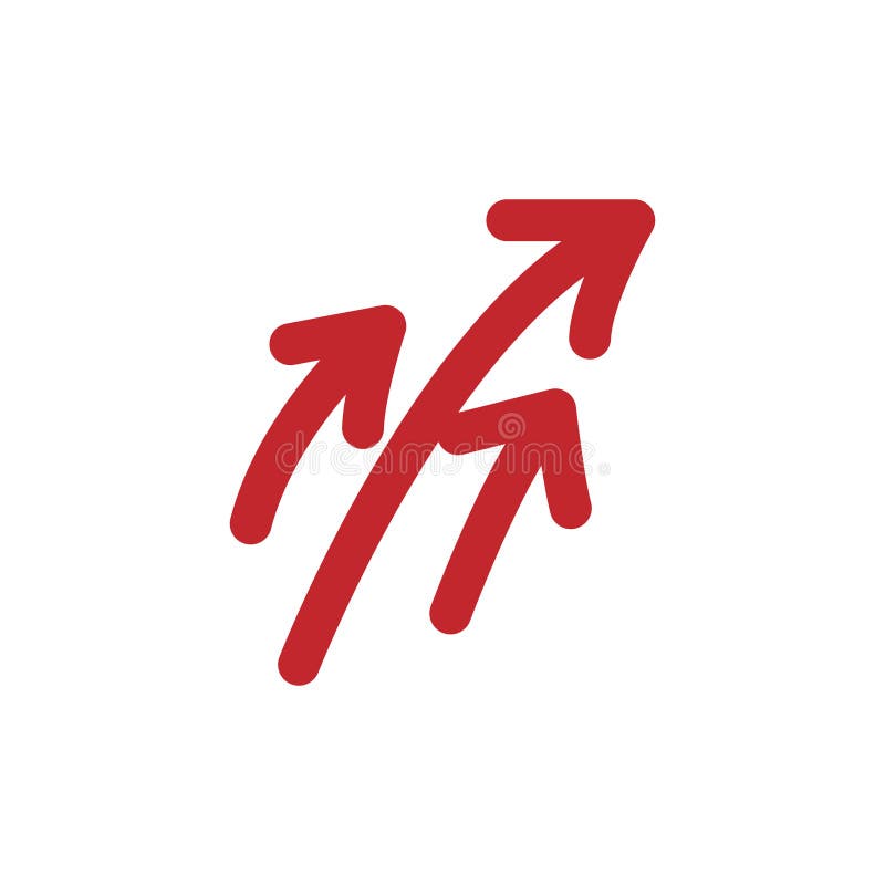Flecha Roja Vectorial. Icono De Flechas Rojas. Icono Del Vector De ...