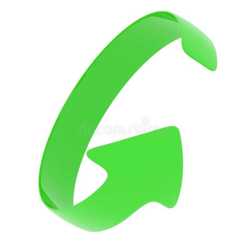 Flecha verde stock de ilustración. Ilustración de anillo - 34281249