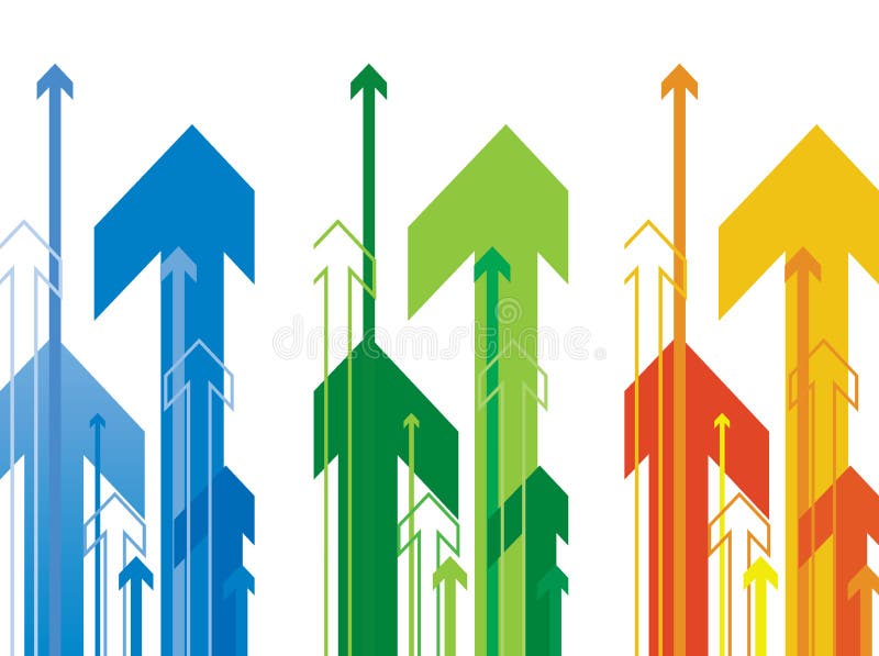 Flechas abstractas ilustración del vector. Ilustración de movimiento ...