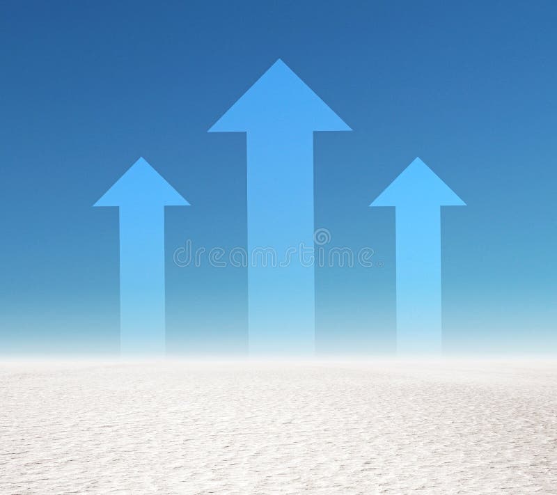 Flechas azules hasta meta imagen de archivo. Imagen de meta - 120292713